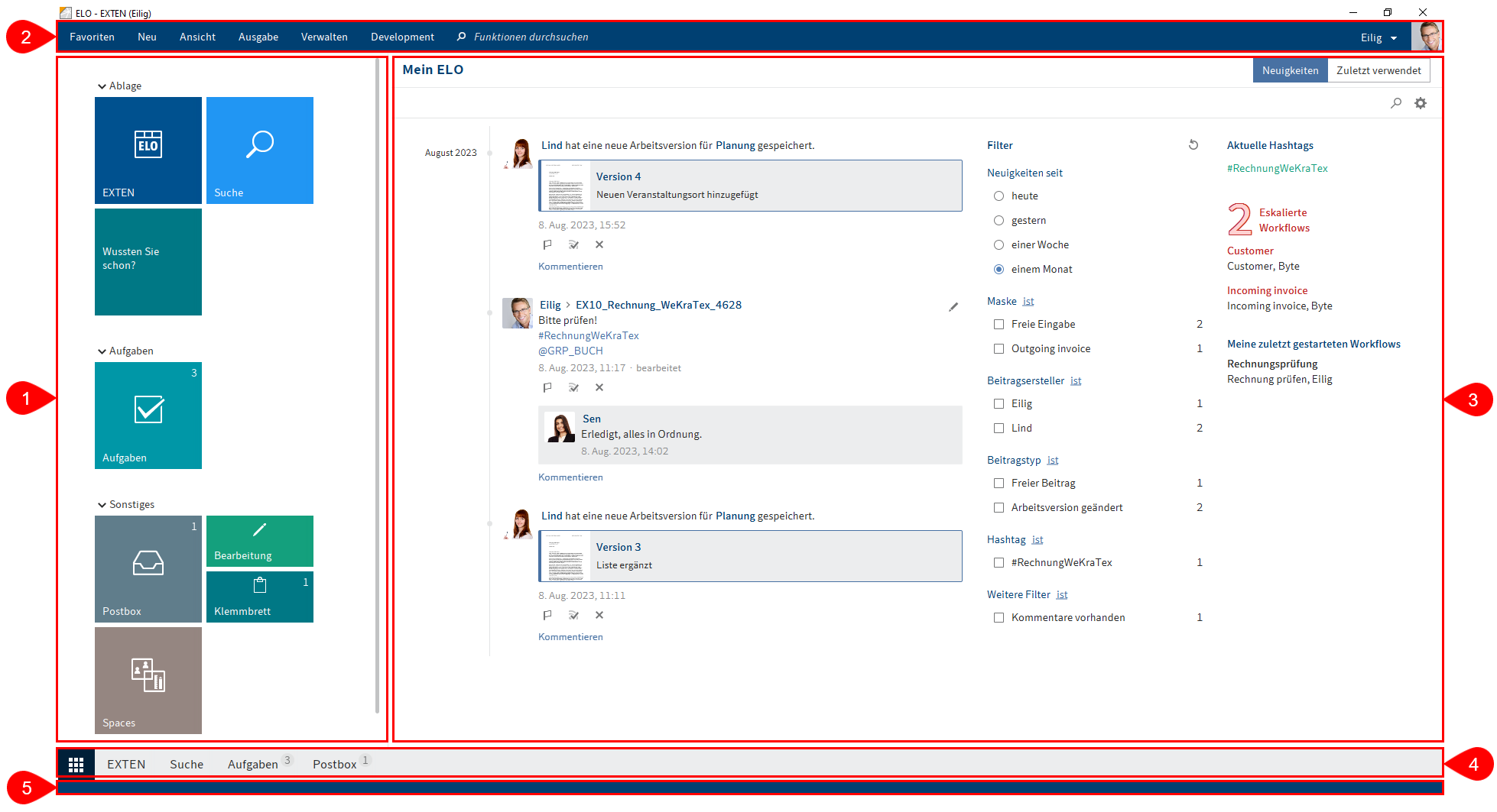Programmoberfläche | ELO Java Client