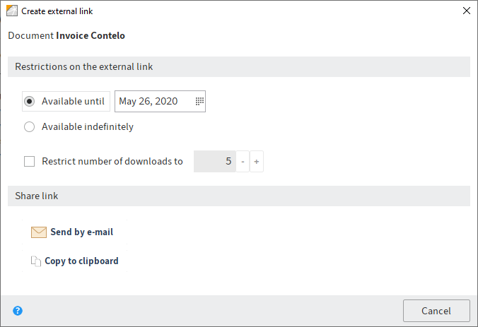 'Output' tab | ELO Java Client