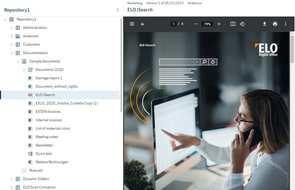 Important components | ELO Web Client