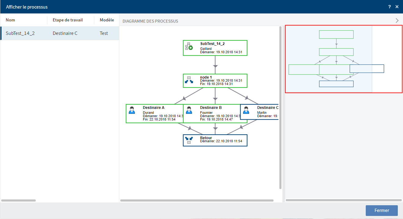 Onglet 'Tâche' | Client Web ELO