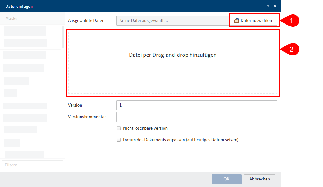 Wichtige Handlungen im Detail | ELO Web Client